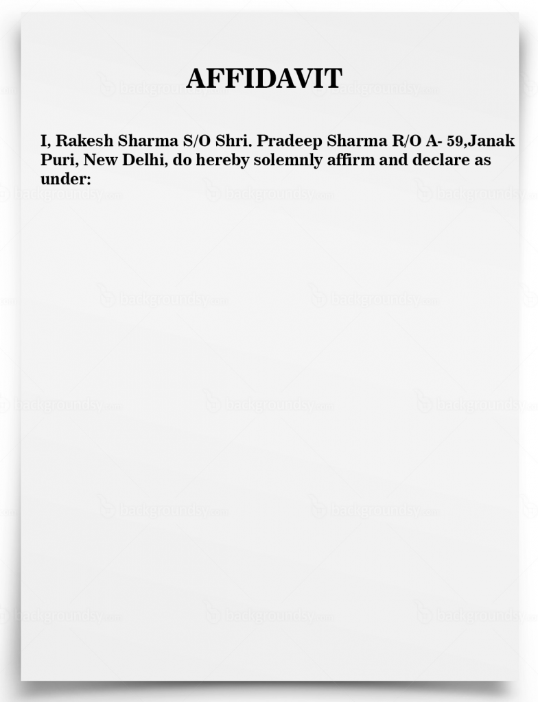 details of deponent - eDrafter