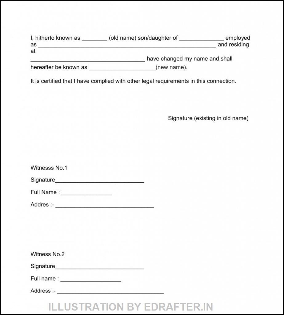 About Name Change Procedure in India - eDrafter.in