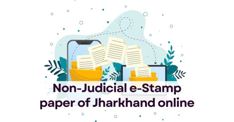 Non Judicial e Stamp paper of Jharkhand | Purchase online - eDrafter .in